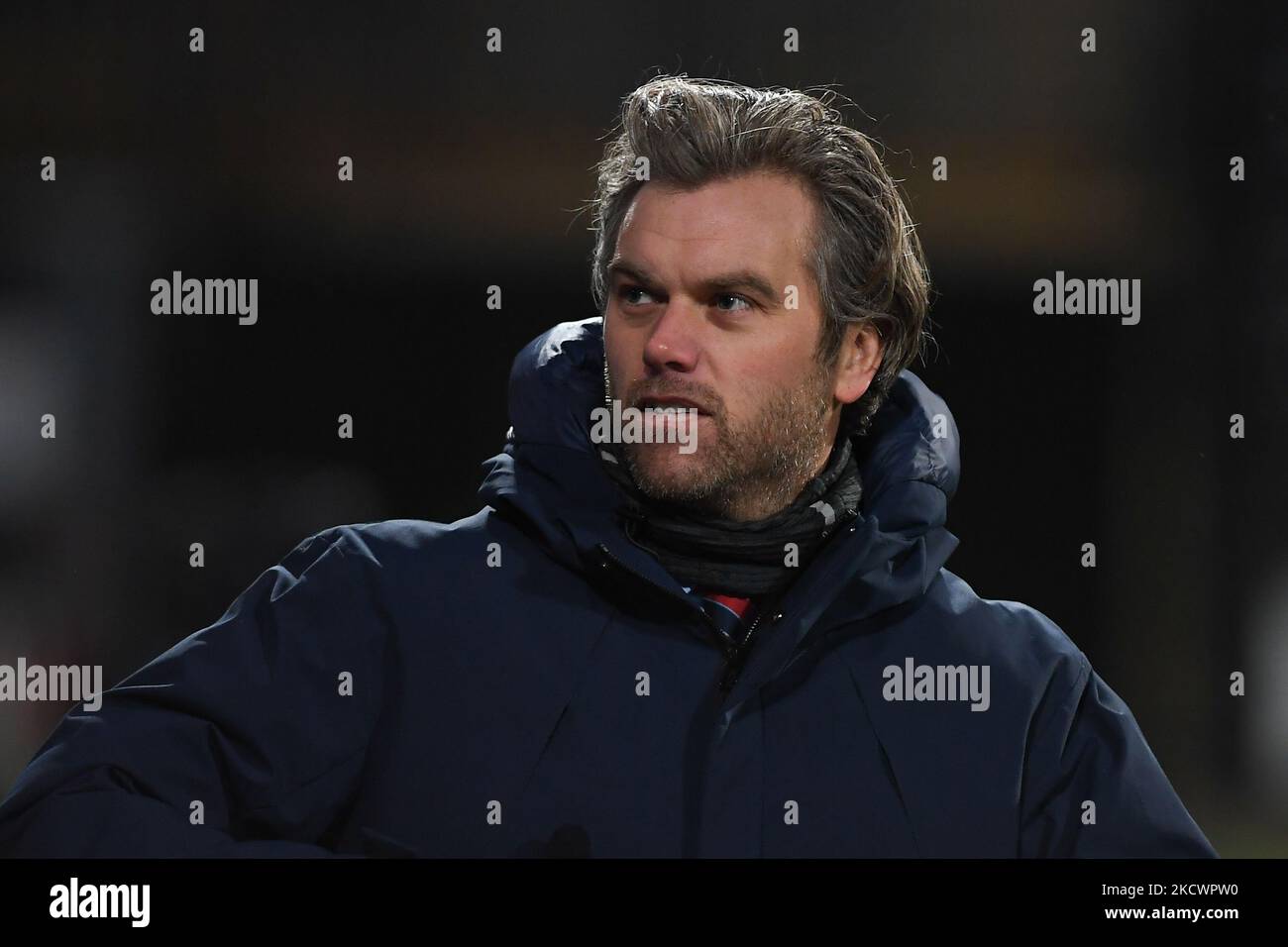 Daryl McMahon, manager of Dagenham & Redbridge during the Vanarama ...