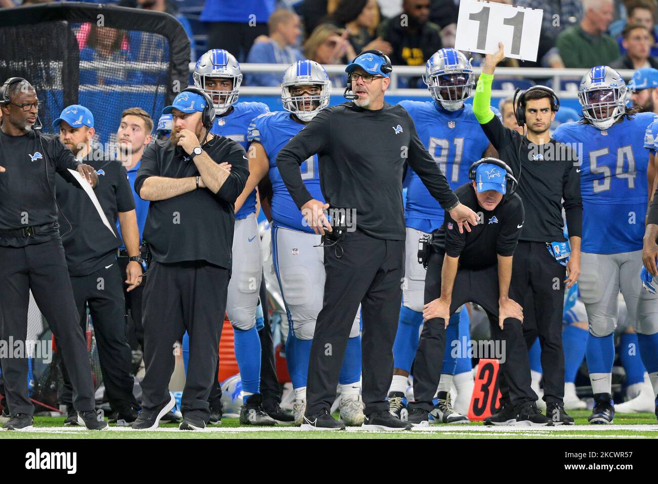 Detroit Lions defensive line Todd Wash is seen during the second half ...