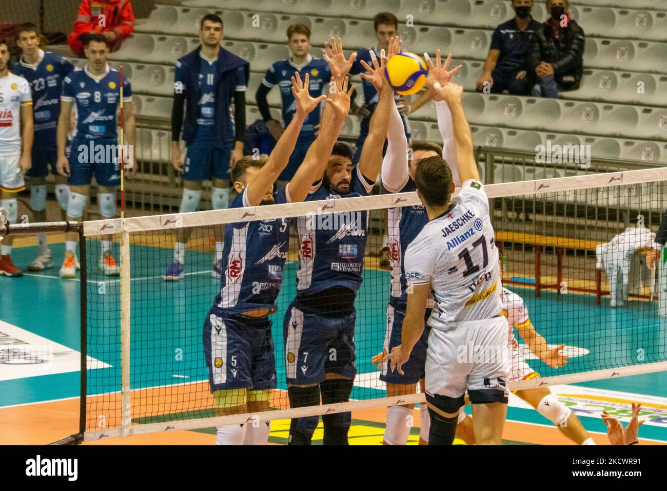 Thomas Jaeschke (Milano) spike during the Volleyball Italian Serie A ...