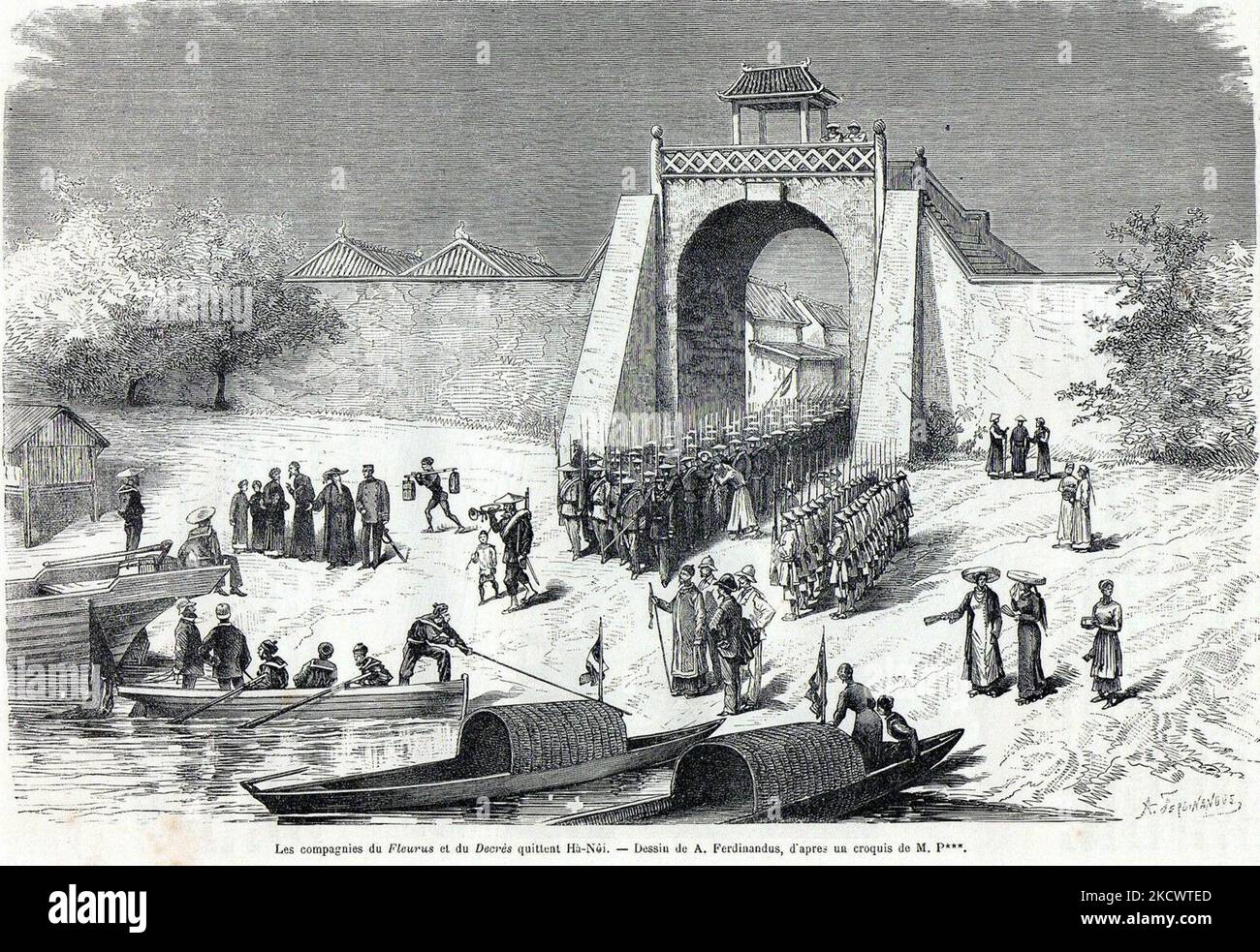 French attack on the citadel of Hải Dương Stock Photo - Alamy