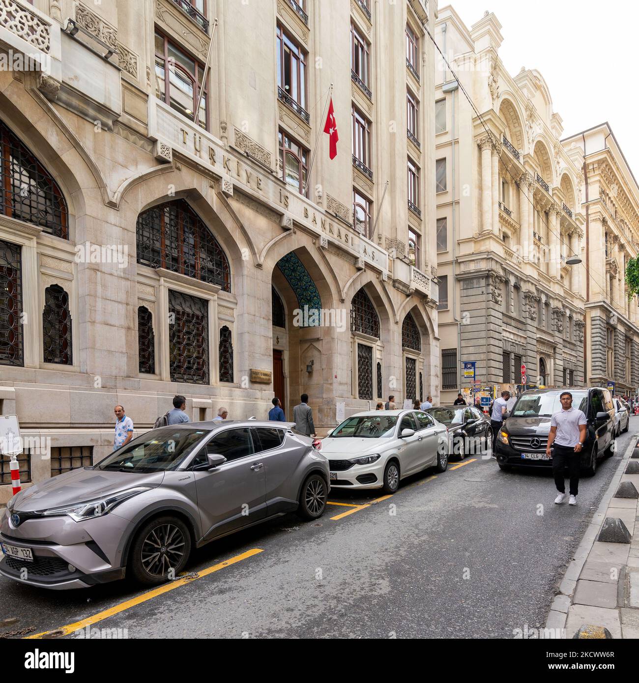 Istanbul, Turkey - August 25, 2022: Banks Street, or Bankalar Caddesi ...