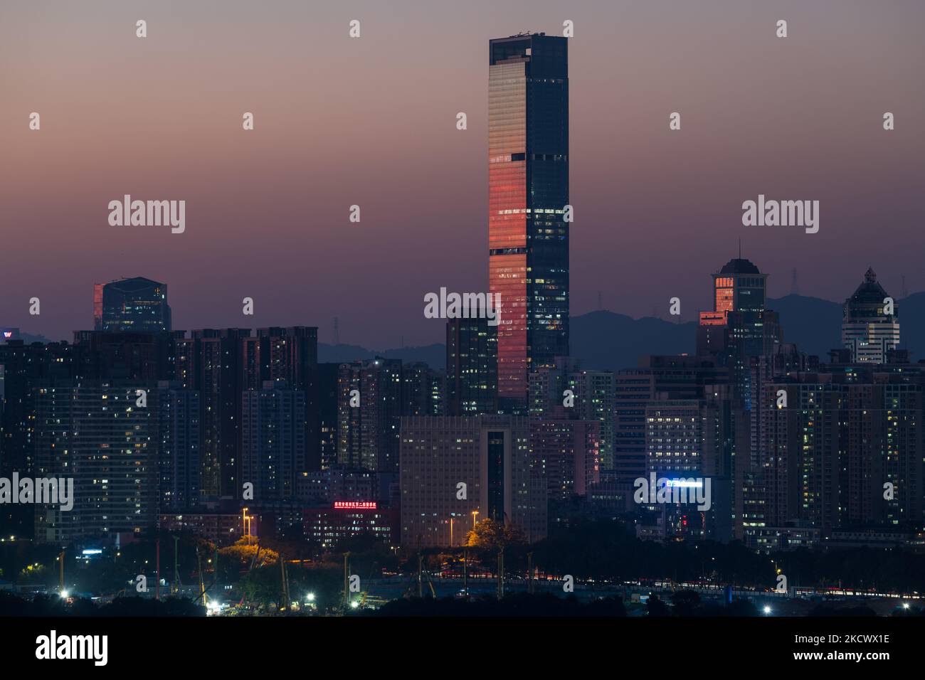 Shenzhen, China, 29 Nov 2021, The SEG plaza evacuated earlier this year ...