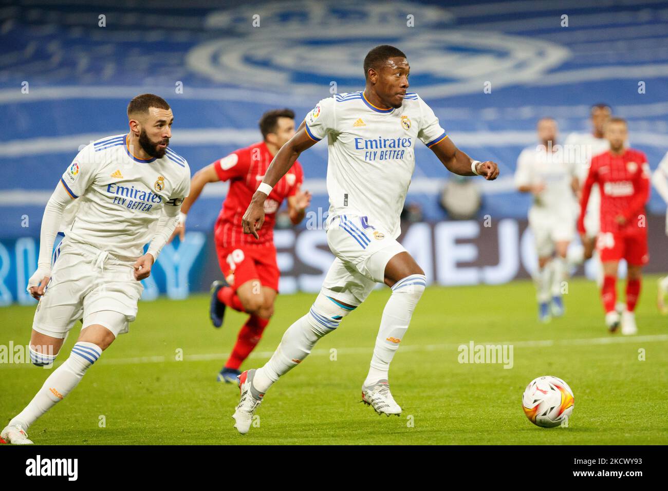David Alaba of Real Madrid during La Liga Santader match between Real ...