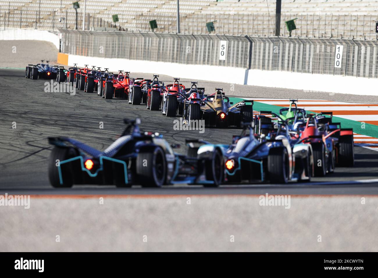 Race tests during the ABB Formula E pre-season test at Circuit Ricardo ...