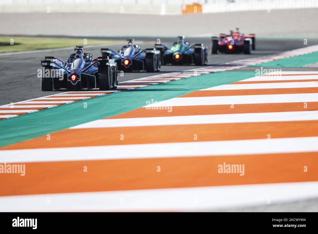 Action race tests during the ABB Formula E pre-season test at Circuit ...