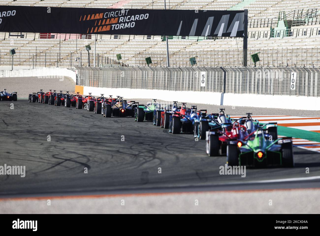 Race tests during the ABB Formula E pre-season test at Circuit Ricardo ...