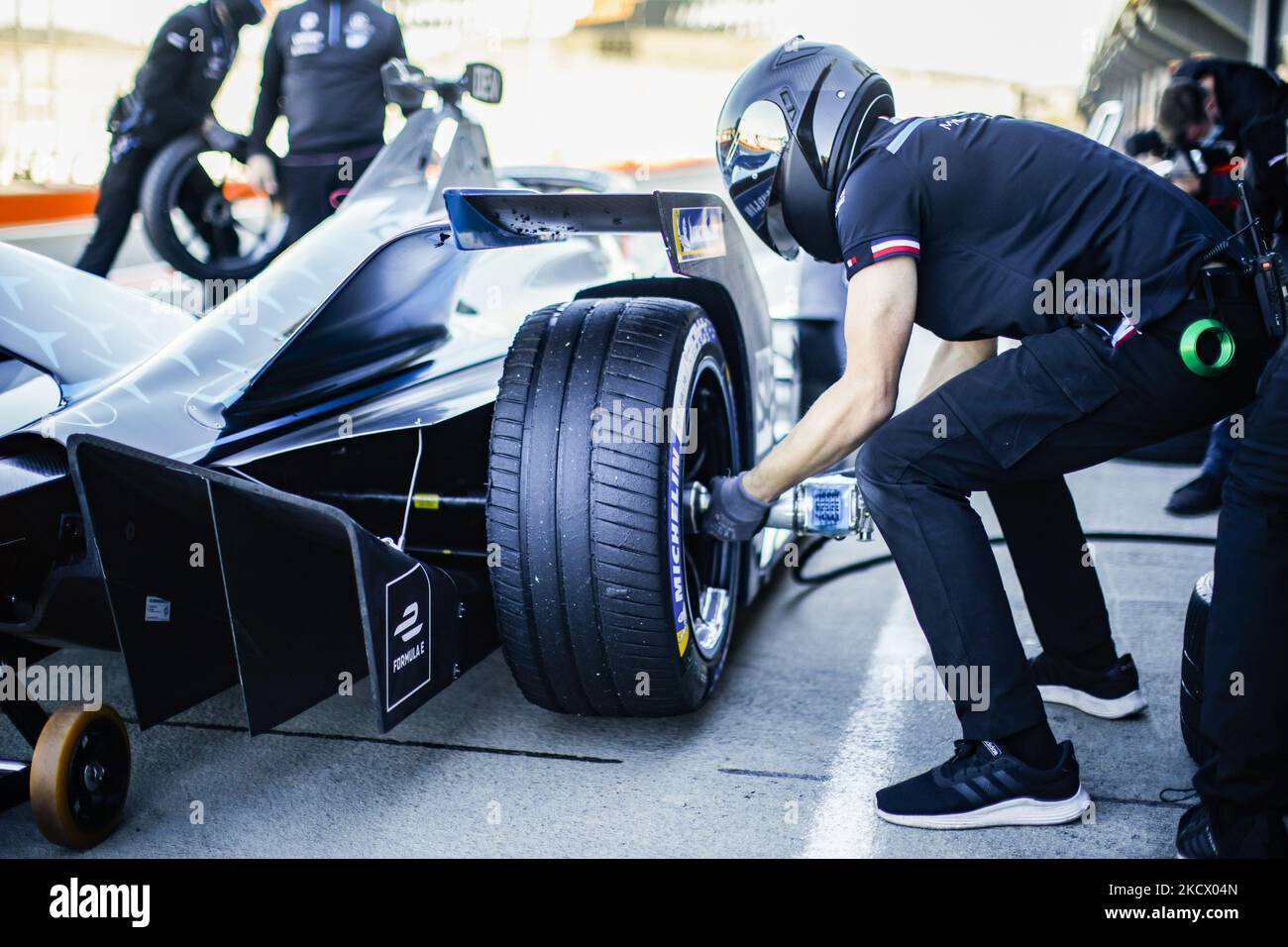Michelin Pilot Sport EV tyre during the ABB Formula E pre-season test ...