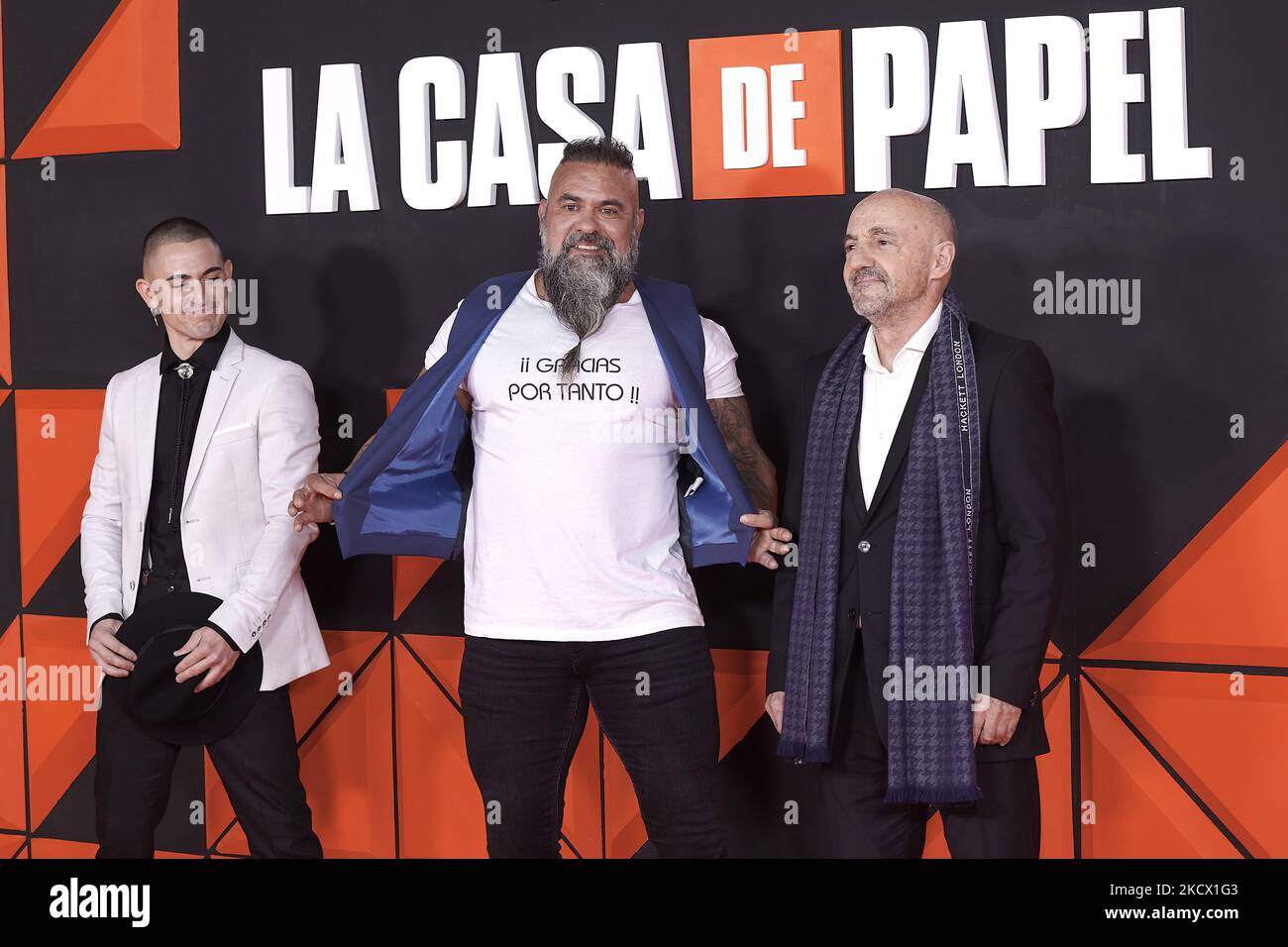 Ahikar Azcona, Roberto Garcia, Ramon Aguirre attends the Netflix: 'La ...