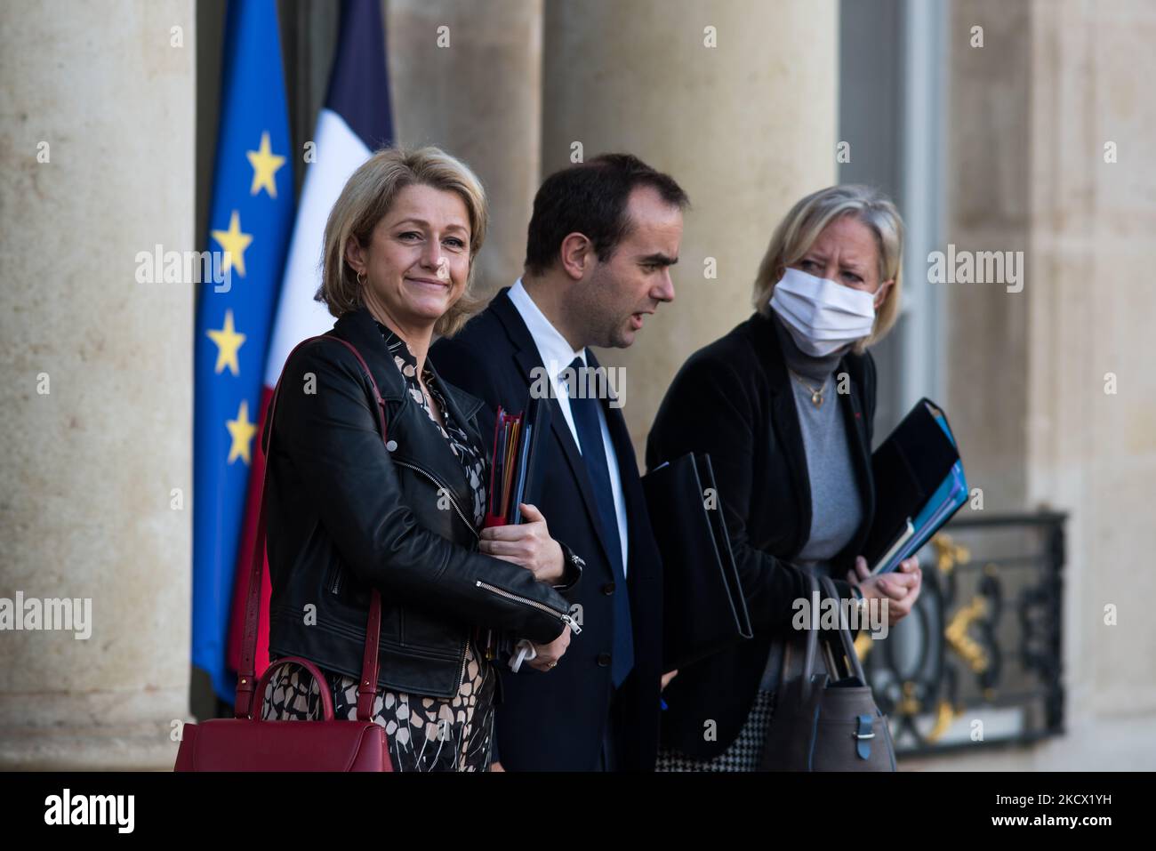 Barbara Pompili, Minister of Ecological Transition, Sebastien Lecornou ...