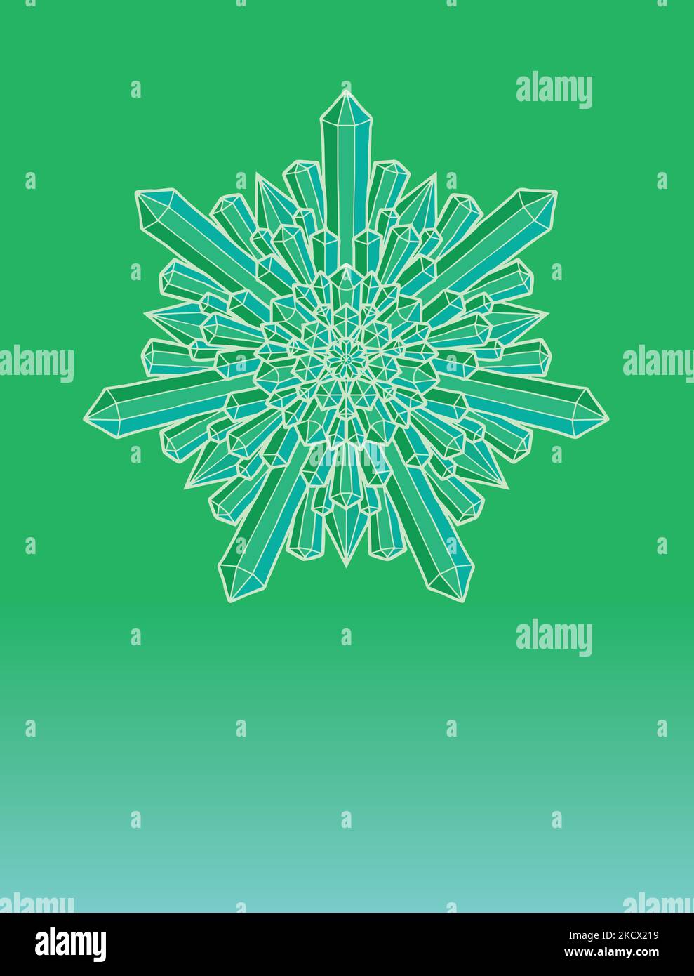 Diamond Crystal Snowflake Cartoon Style design Stock Vector Image & Art ...