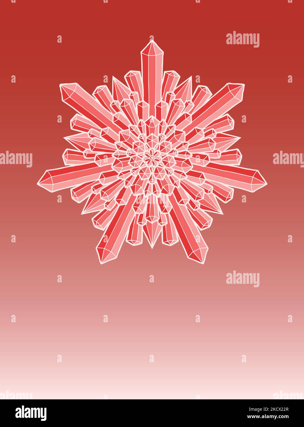 Diamond Crystal Snowflake Cartoon Style design Stock Vector Image & Art ...