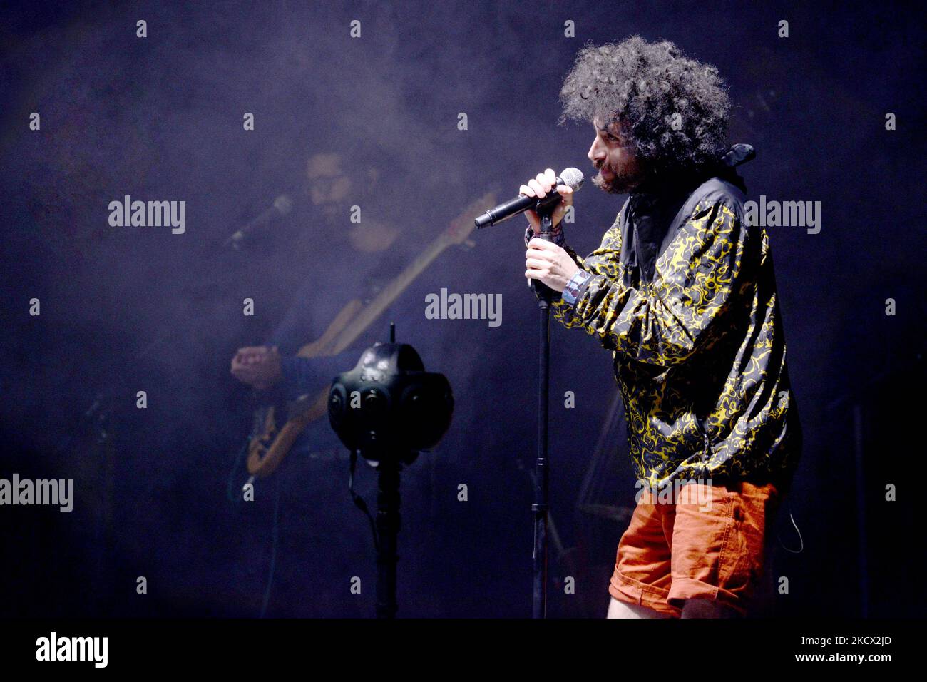 Gio Evan, Singer during the Italian singer Music Concert "Abissaleâ ...