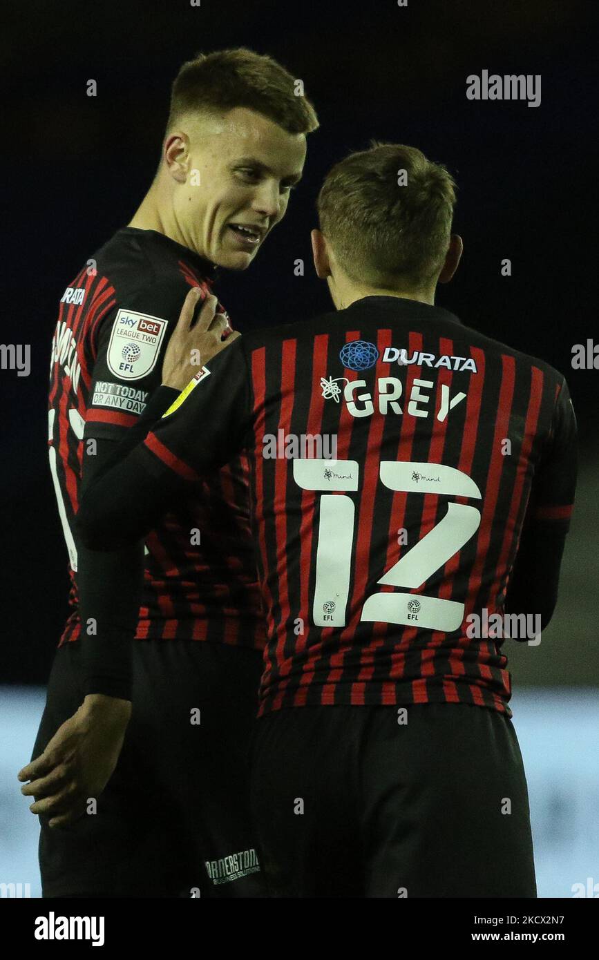 Will Goodwin of Hartlepool United and Joe Grey of Hartlepool United ...