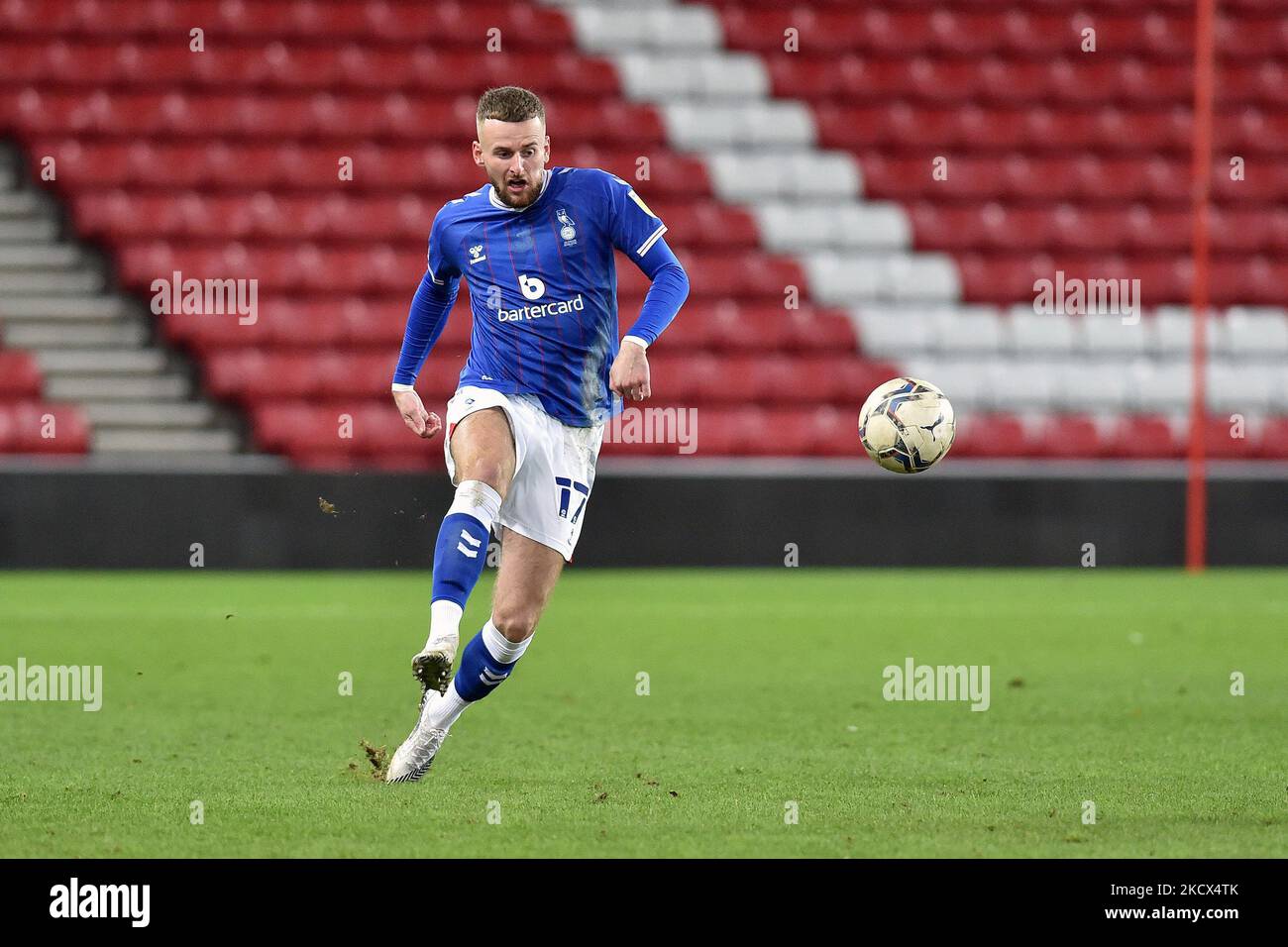 Stock action picture of Oldham Athletic's Jack Stobbs during the EFL ...