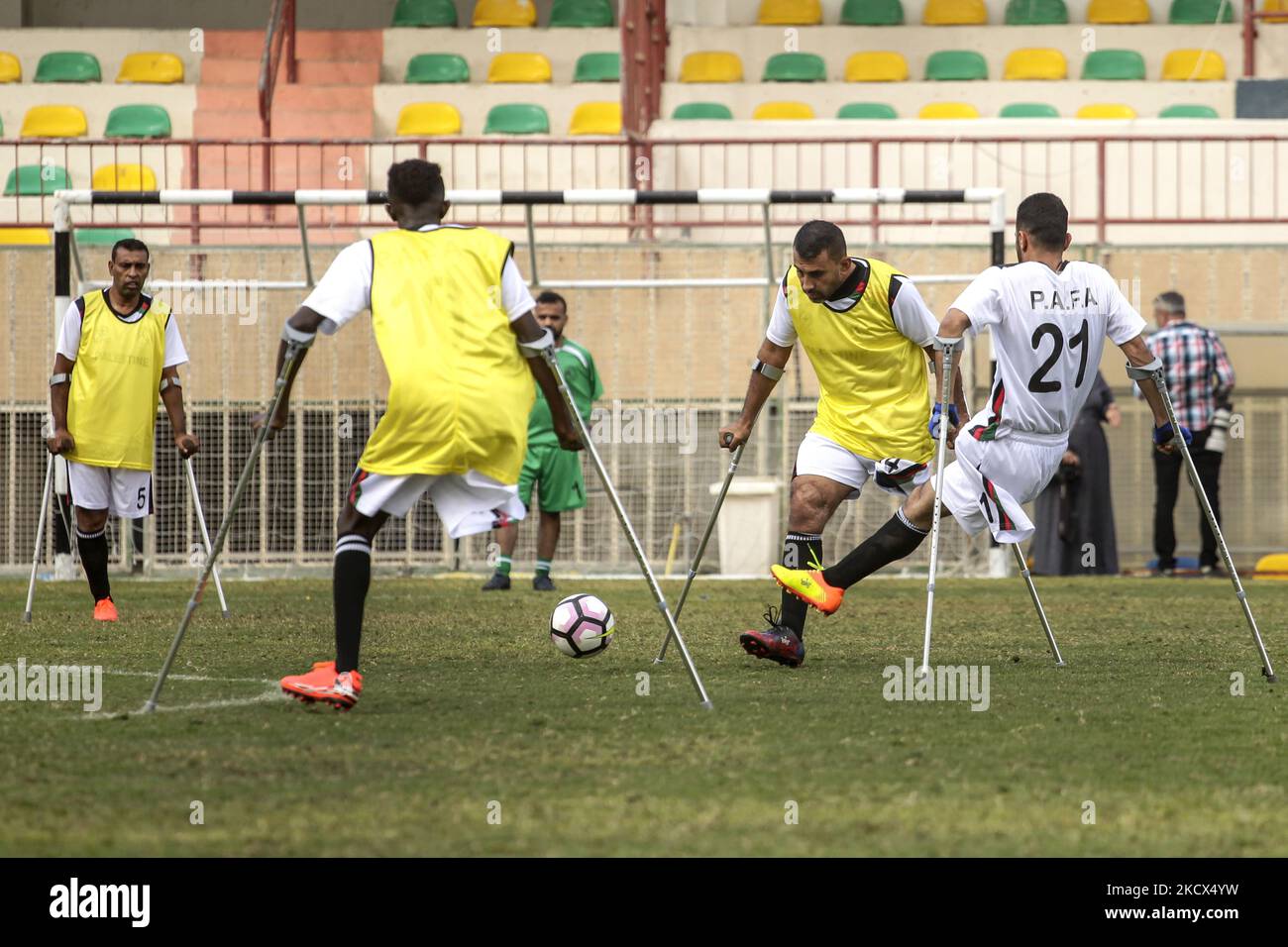 First palestinian national team for amputee football hi-res stock ...