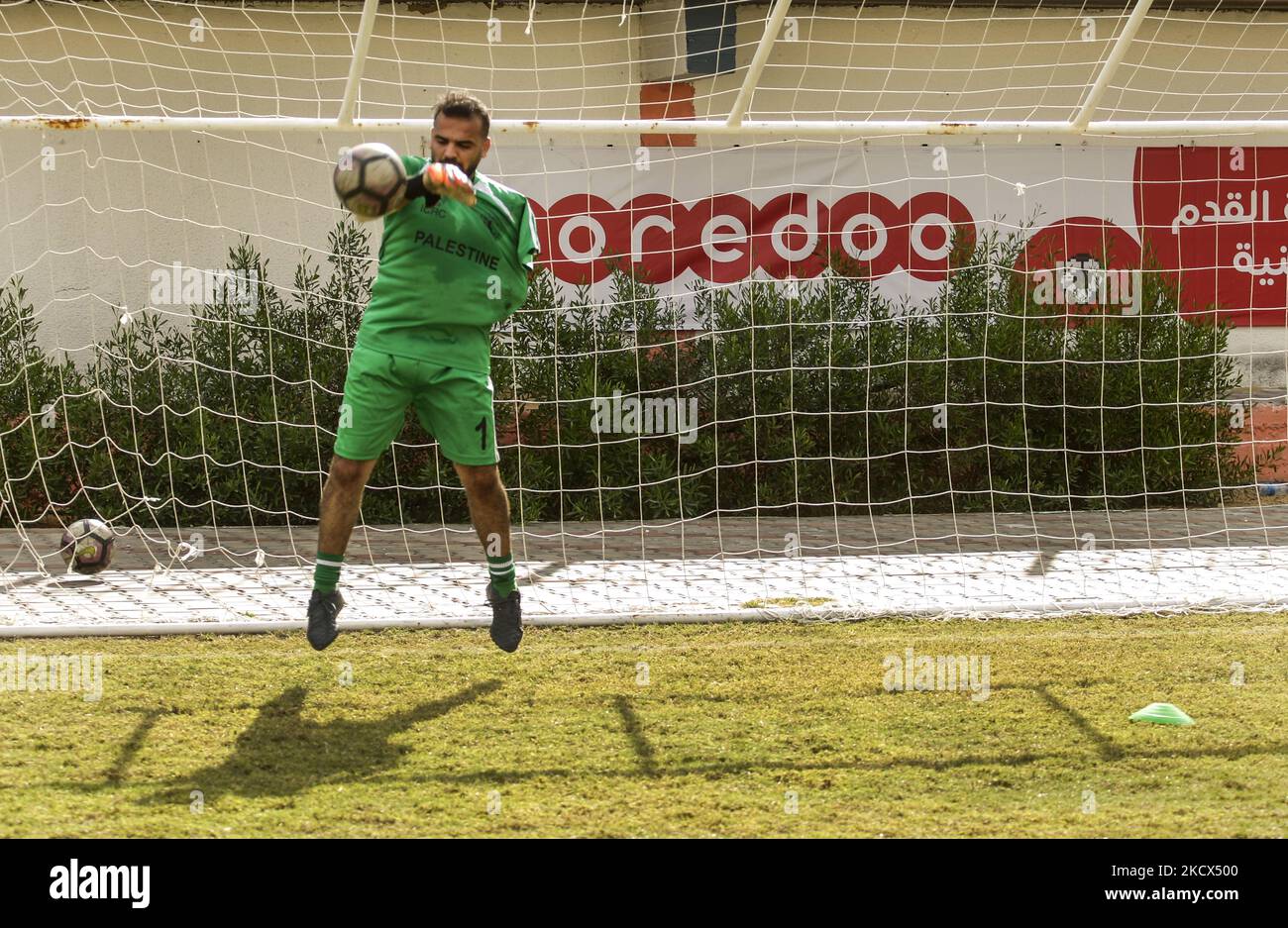 First palestinian national team for amputee football hi-res stock ...