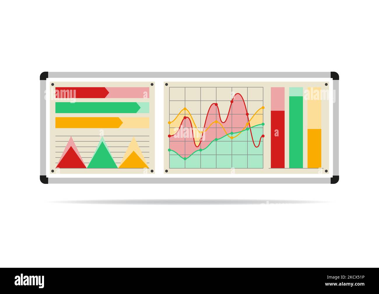 Analysis online showing data Cut Out Stock Images & Pictures - Alamy
