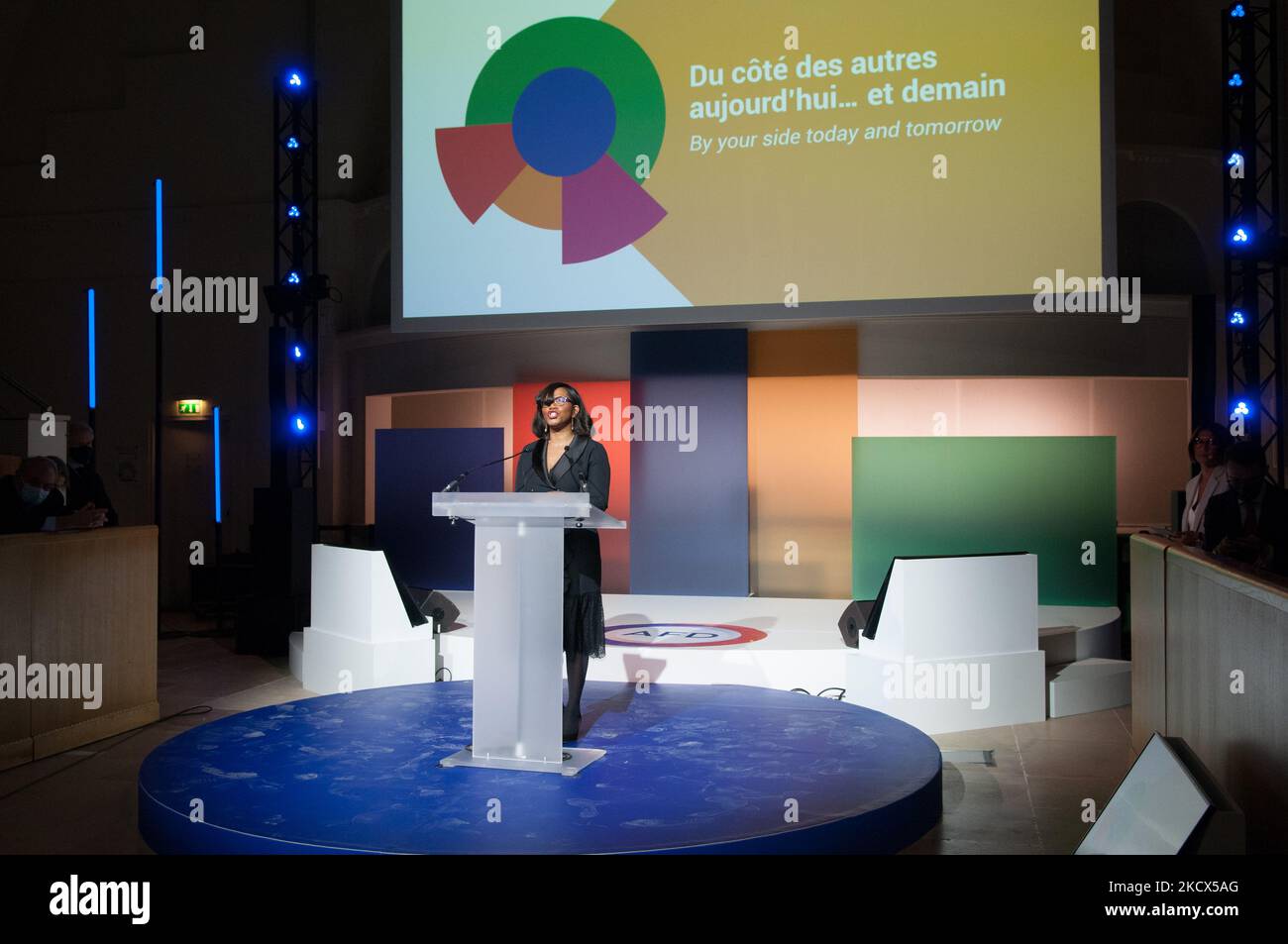 Elisabeth Moreno, Minister for Equal Opportunities, during her speech ...