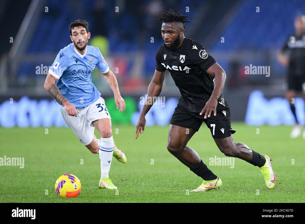 Isaac Success of Udinese Calcio and Danilo Cataldi of SS Lazio compete ...