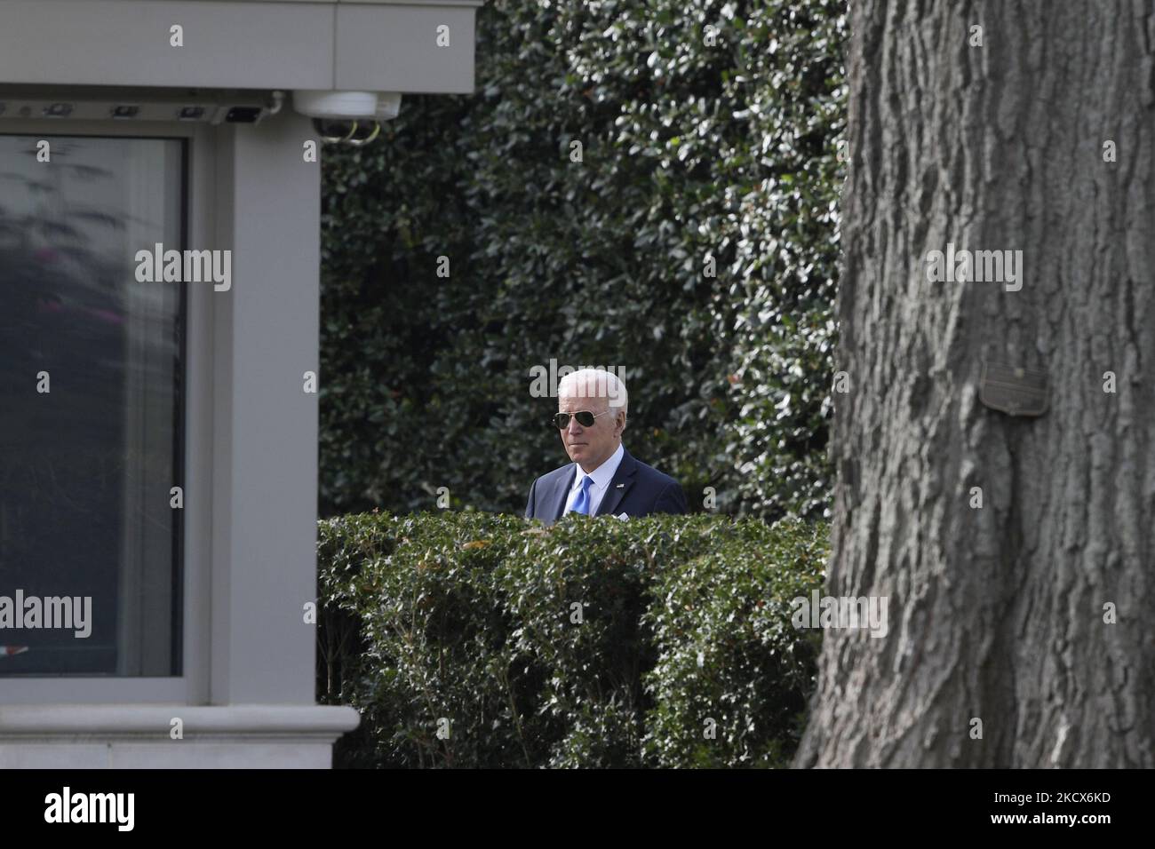 US President Joe Biden departs from South Lawn in route to Walter Reed ...