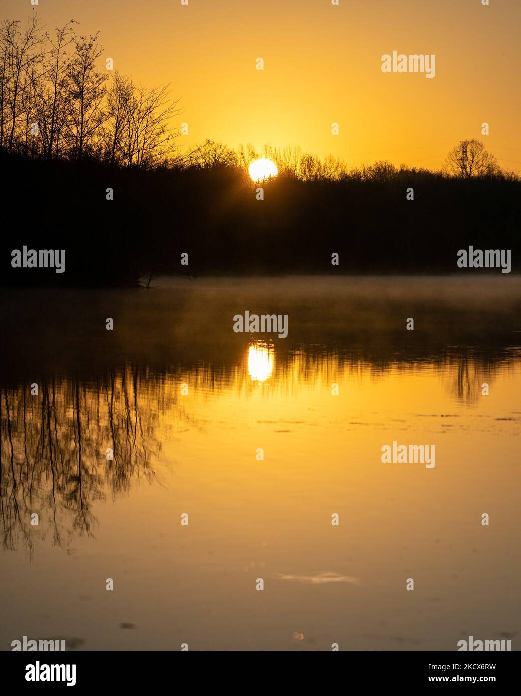 Miami Whitewater Forest is seen as the sun rises in Cincinnati, Ohio ...