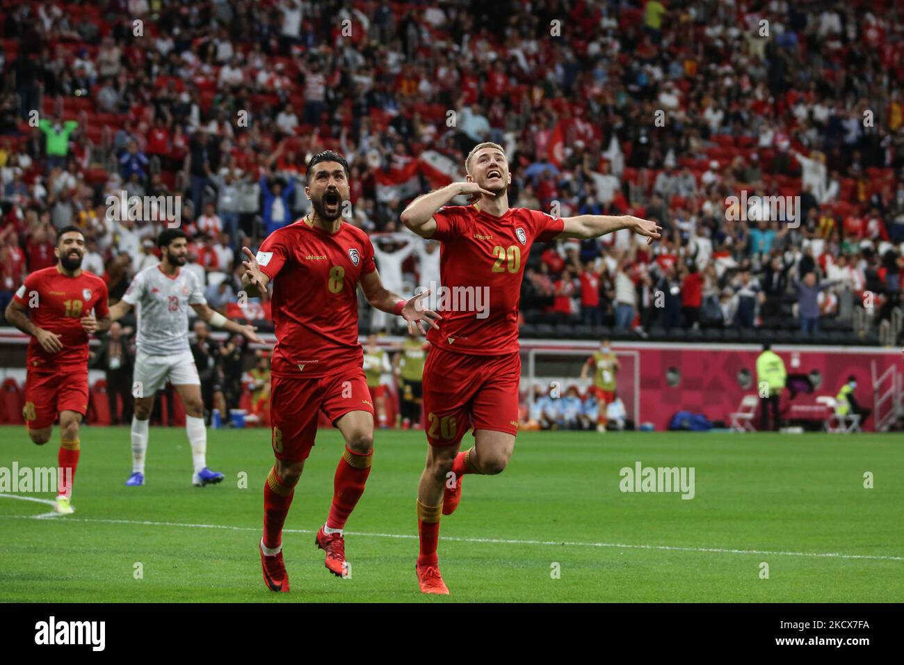 (20) OLIVER KASS KAWO of Syria team after scoring their team's first ...