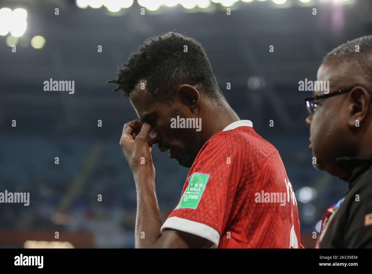 sad of (9) YASIR MOZAMIL Sudan team after get red card during The FIFA ...