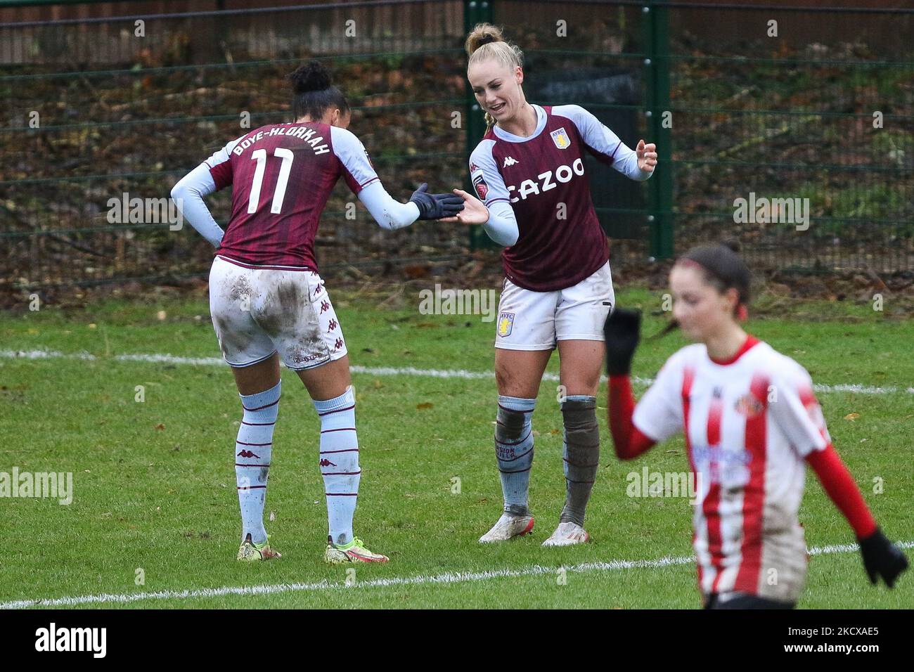 Alisha Lehmann of Aston Villa celebrates after scoring with Chantelle ...