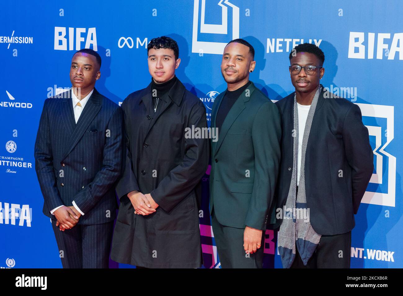 LONDON, UNITED KINGDOM - DECEMBER 05, 2021: (L-R) Elliot Edusah, Reda ...