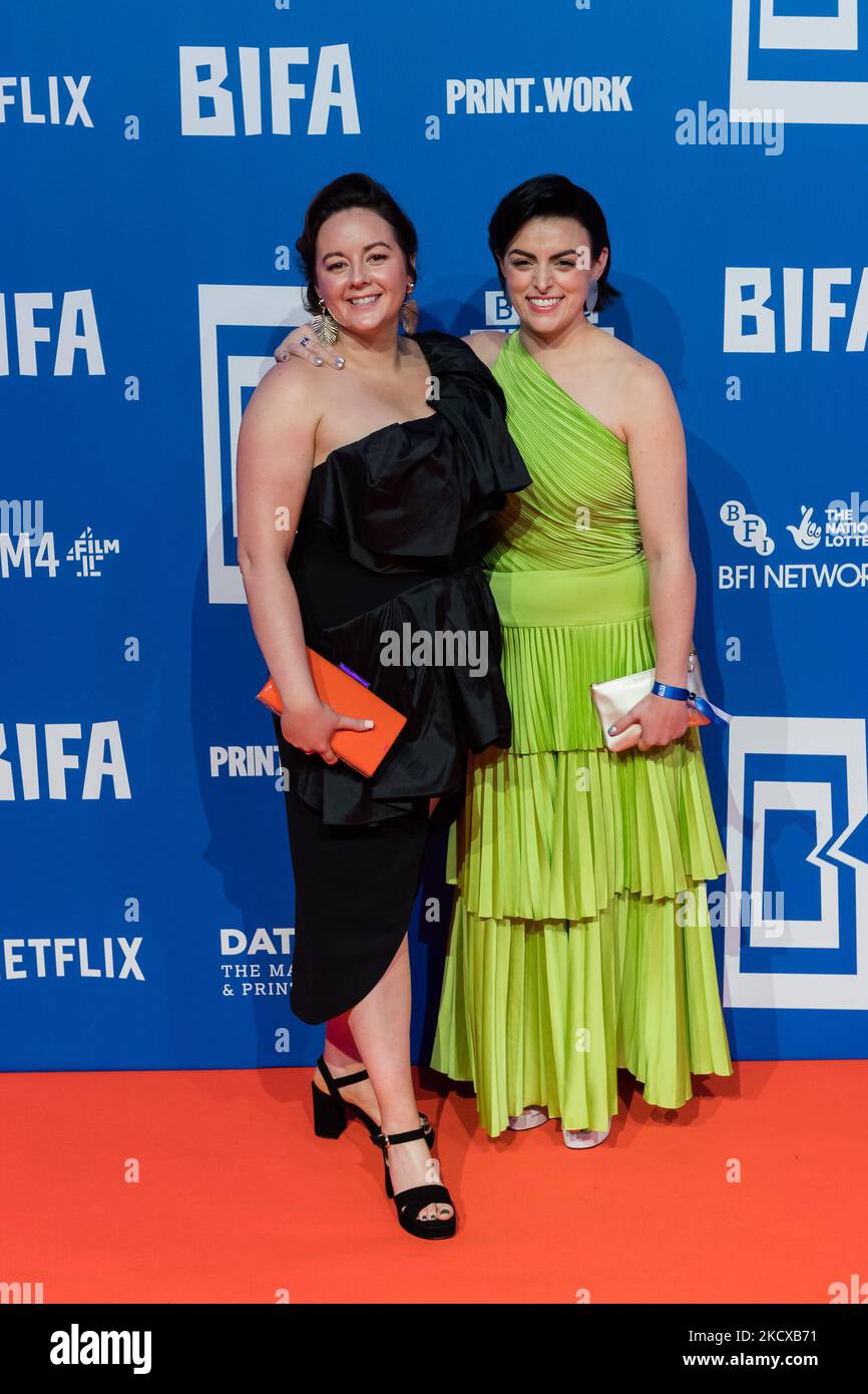 LONDON, UNITED KINGDOM - DECEMBER 05, 2021: Cathy Brady and Nora-Jane ...