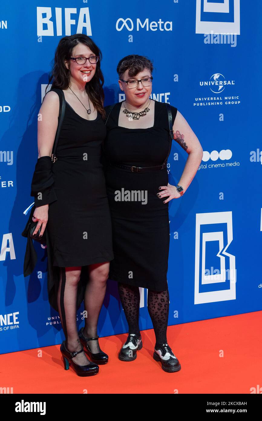 LONDON, UNITED KINGDOM - DECEMBER 05, 2021: Harri Shanahan and Sian ...