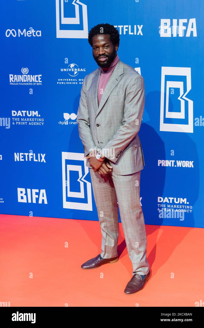 LONDON, UNITED KINGDOM - DECEMBER 05, 2021: Sope Dirisu attends the ...