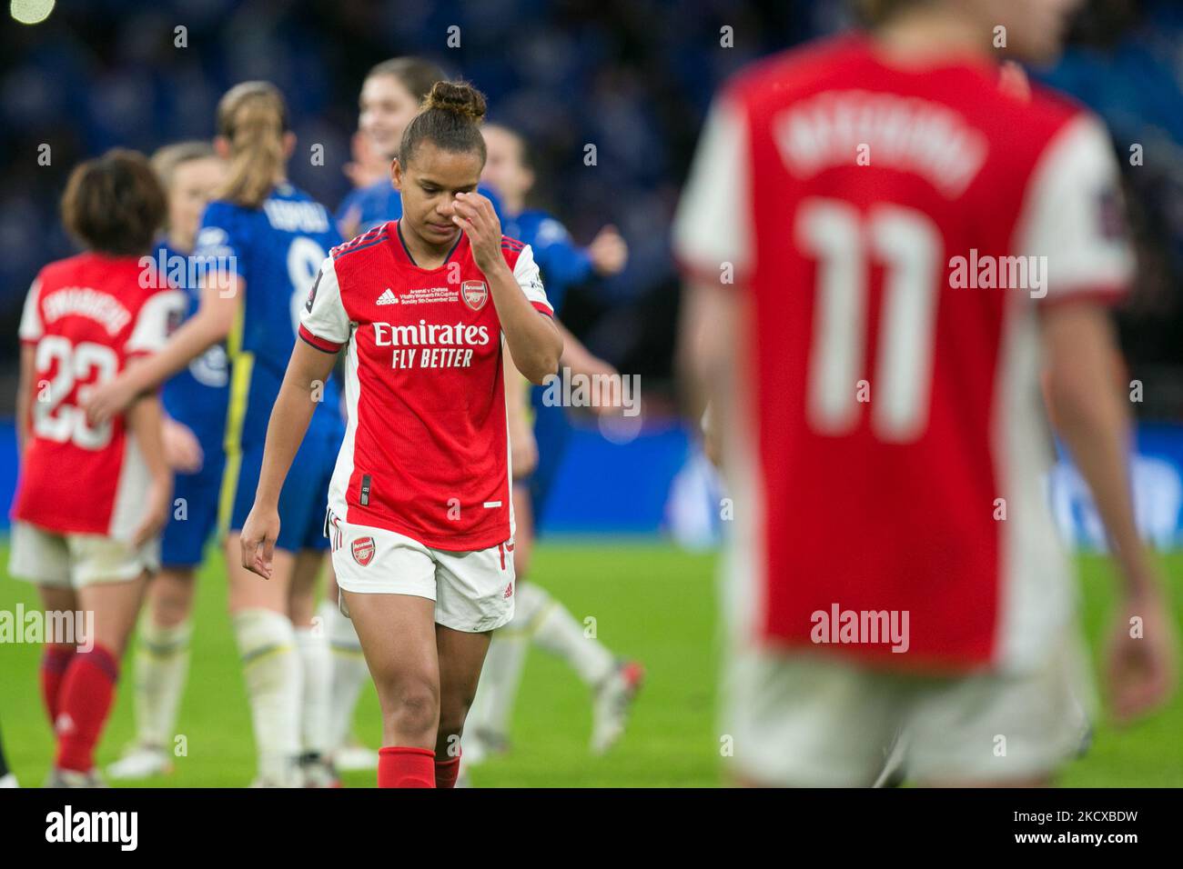 Nikita Parris of Arsenal gestures during the Women's Vitality FA Cup ...