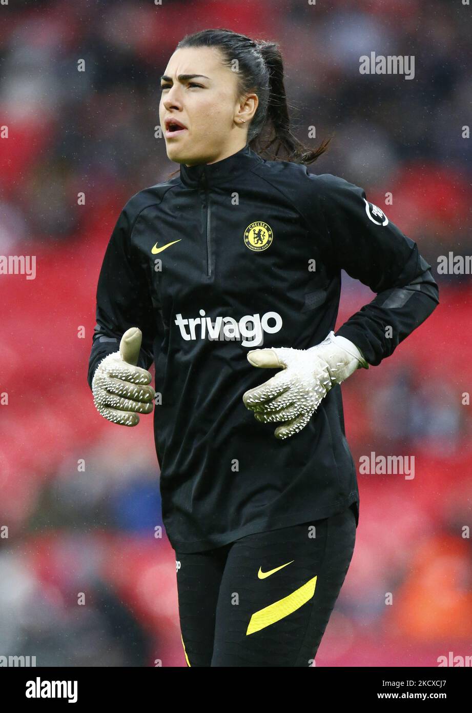 Chelsea Women Zecira Musovic during the pre-match warm-up during ...