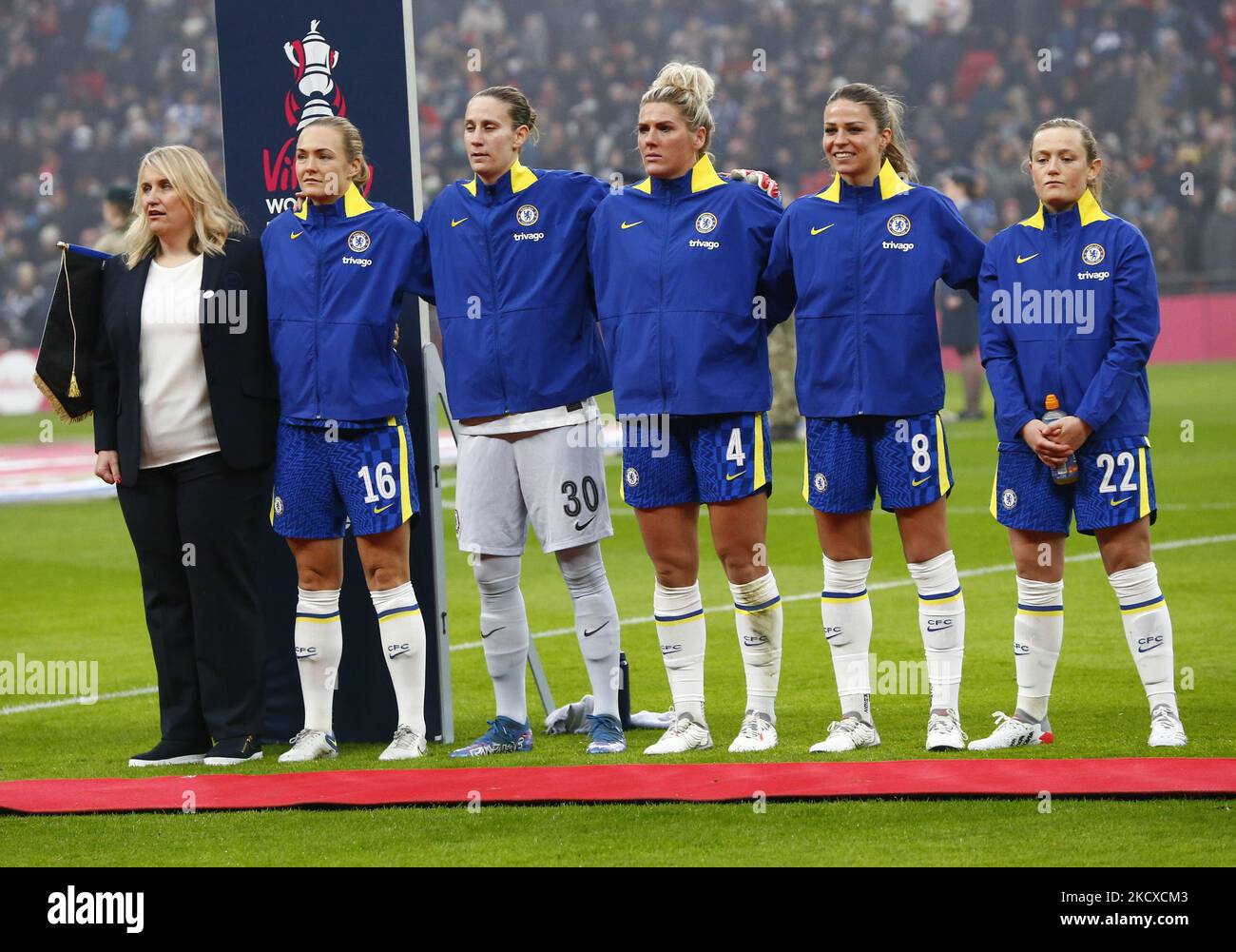 L-R Chelsea Women Head Coach Emma Hayes, Chelsea Women Magdalena ...
