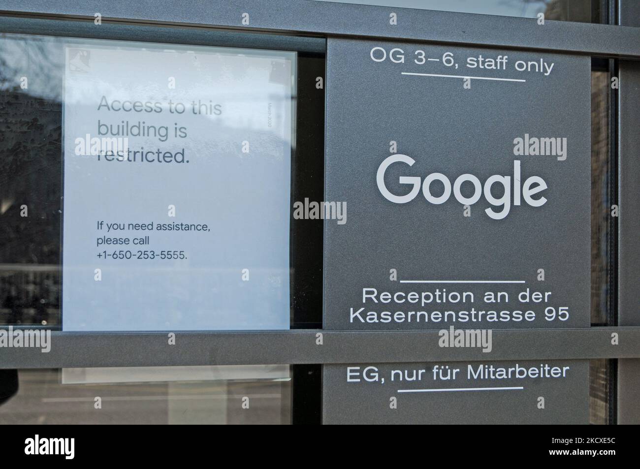 Switzerland, Google Entrance in Zürich Stock Photo - Alamy