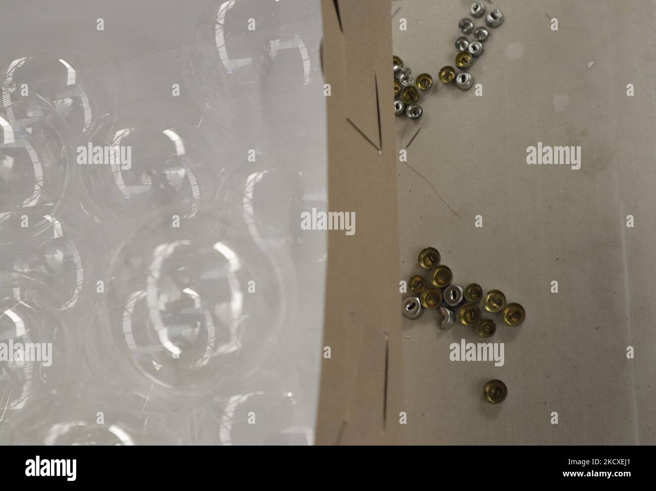 Die-cutting of handmade blown glass spheres at the Mexican cooperative ...