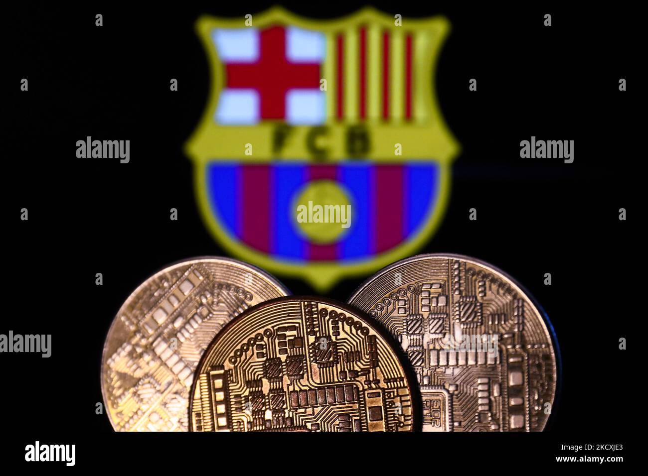 Fcb barcelona football club logo hi-res stock photography and images ...