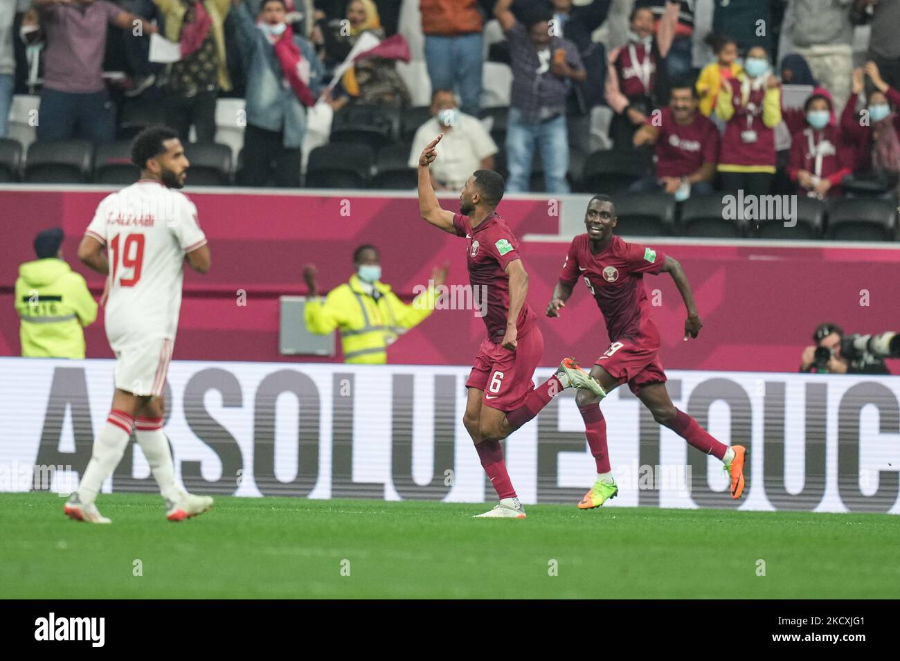 Fifa arab cup qatar 2021 quarter final match hi-res stock photography ...