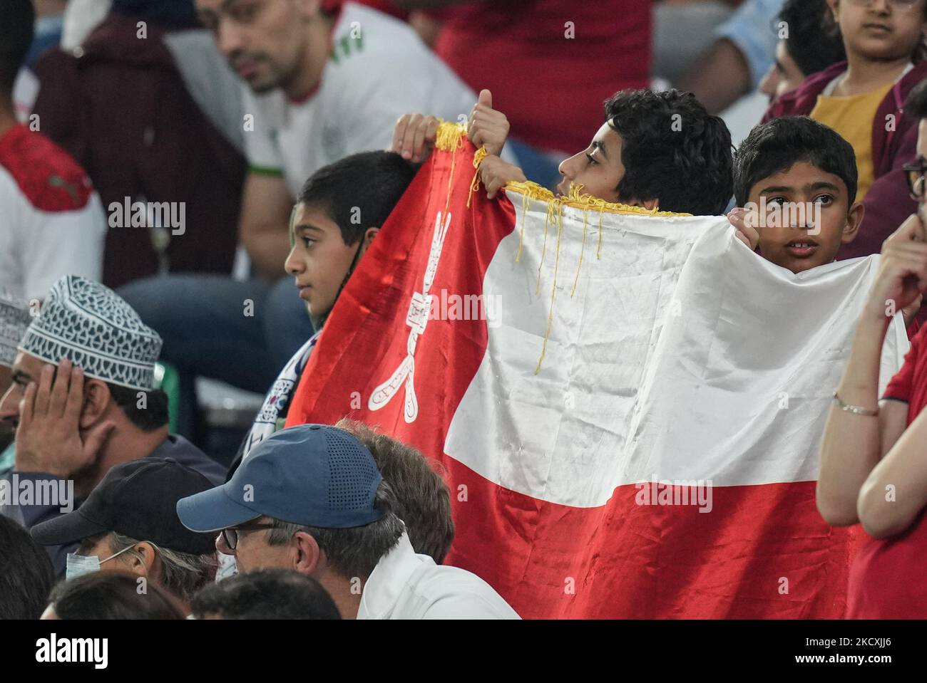 Fans of Oman team during the FIFA Arab Cup Qatar 2021 Quarter-Final ...