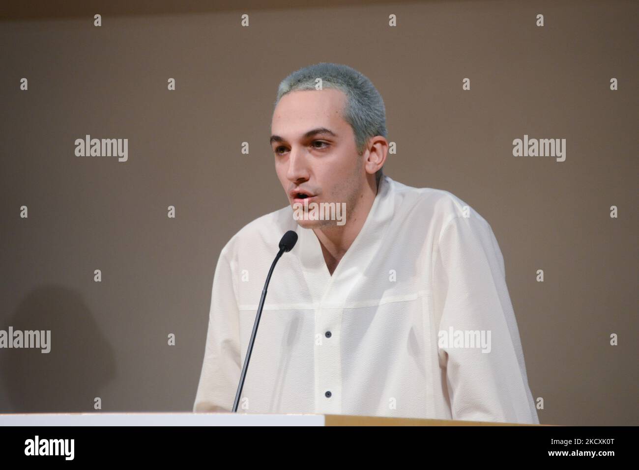 Pietro Turano, actor and activist during the News CIDU Award 2020 and ...