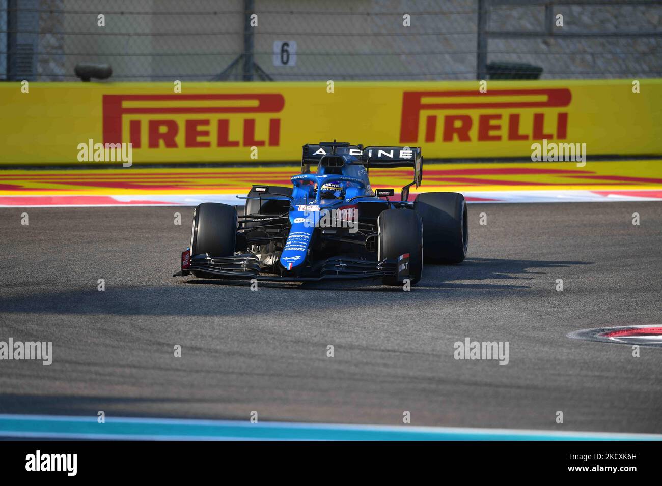 Fernando Alonso of Alpine F1 Team drive his A521 single-seater during ...