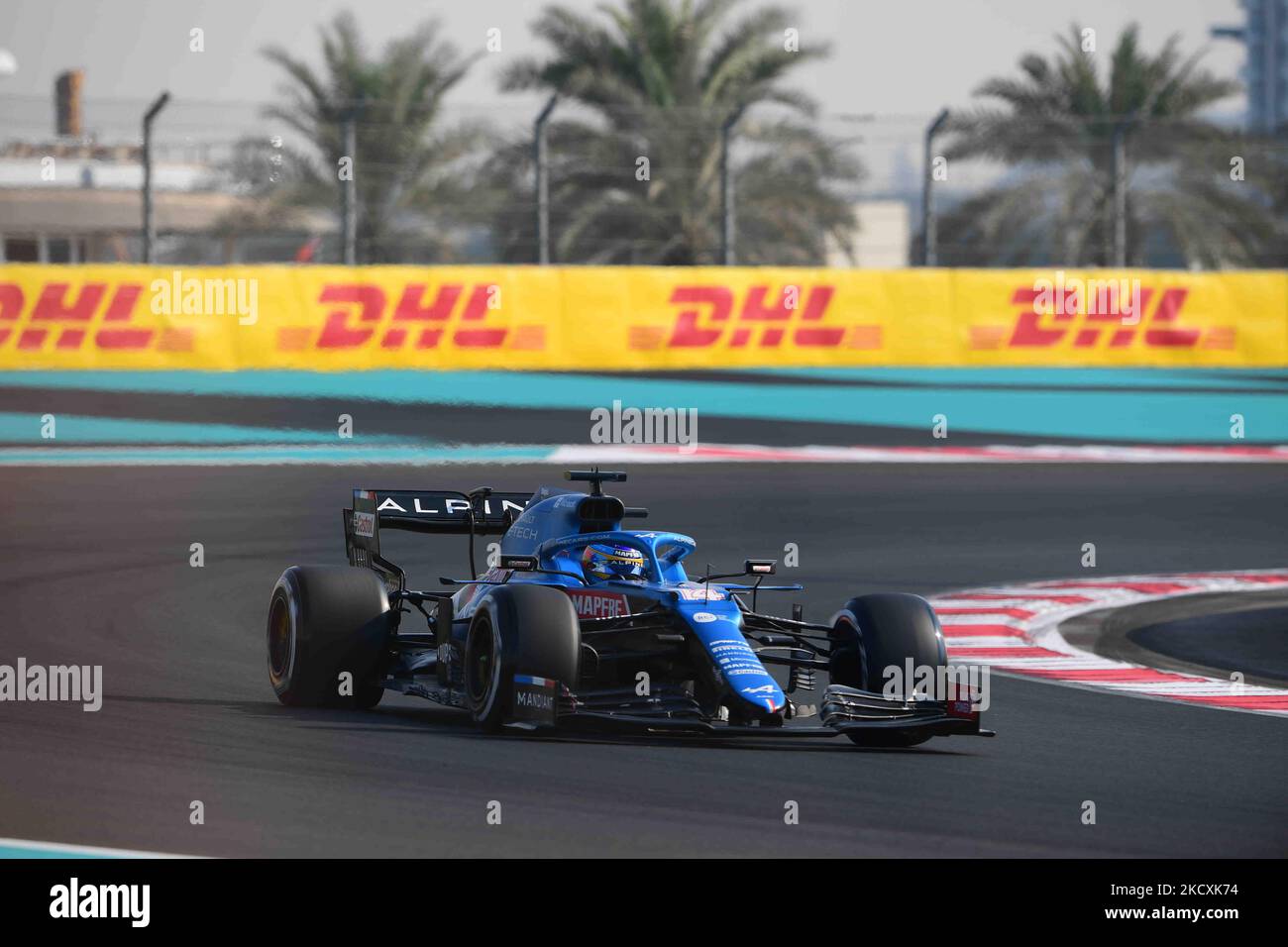 Fernando Alonso of Alpine F1 Team drive his A521 single-seater during ...