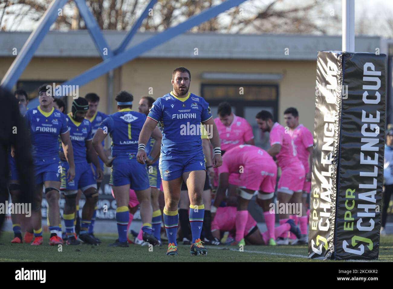 Eduardo Bello (Zebre) during the Rugby Challenge Cup Zebre Rugby Club ...