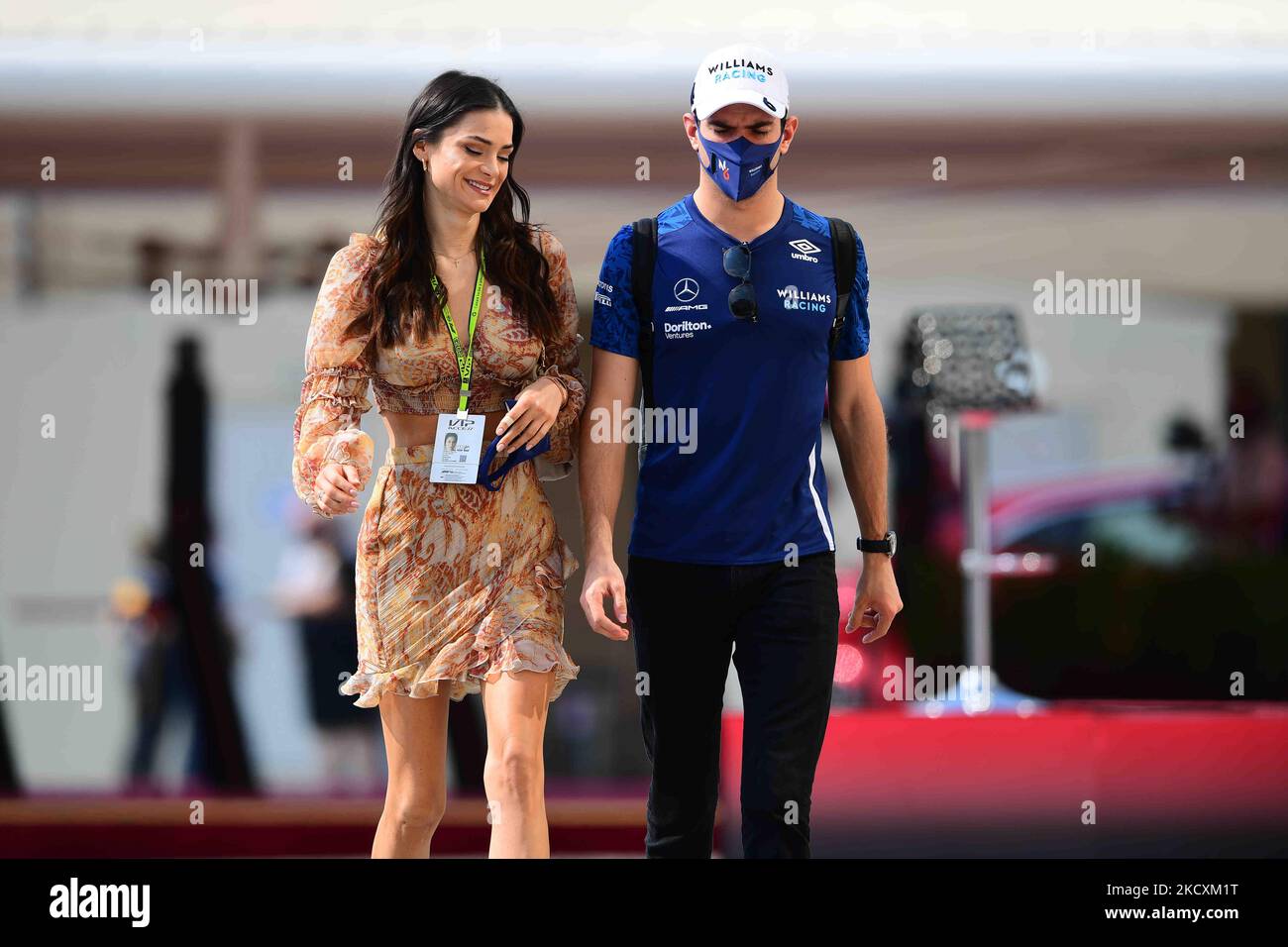 Nicholas Latifi of Williams Racing arrived in to the paddock before ...