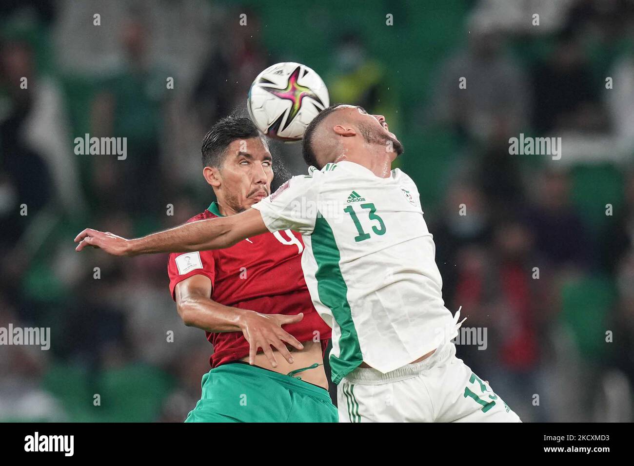 (4) SAADANE Marwane of Morocco team battles for possession with (13 ...