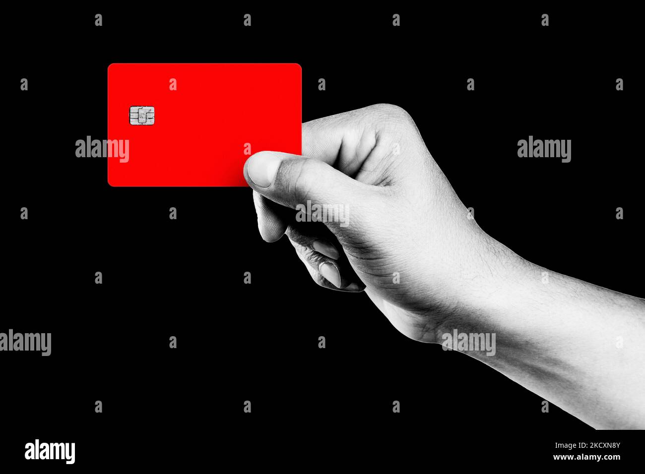 Blank black credit card template hi-res stock photography and images ...