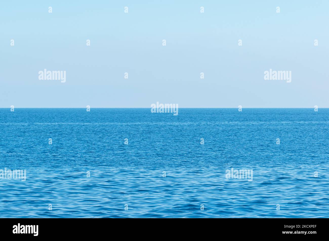 Blue calm sea water sky hi-res stock photography and images - Alamy