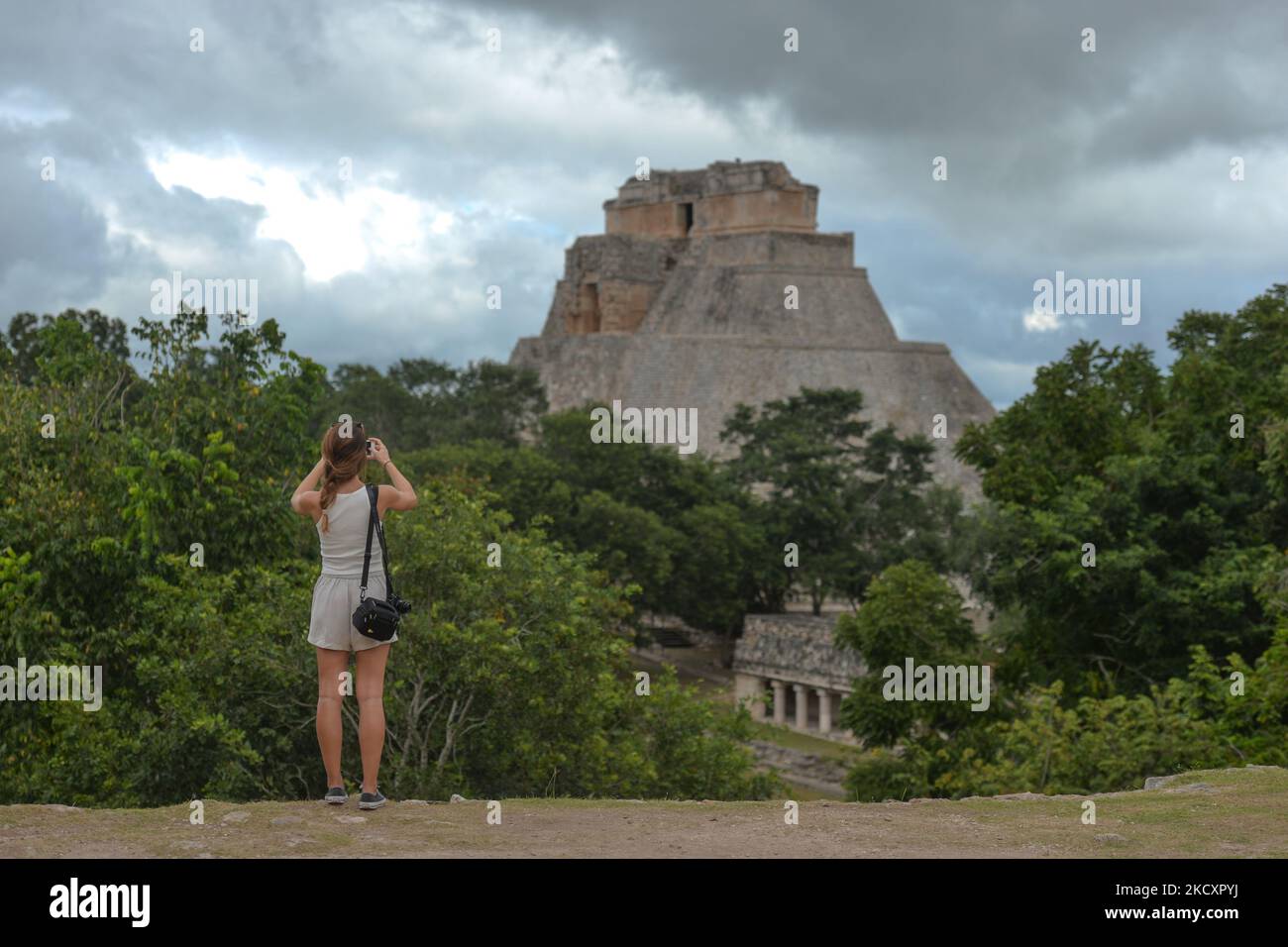 Uxmal pyramid magician inside hi-res stock photography and images - Alamy