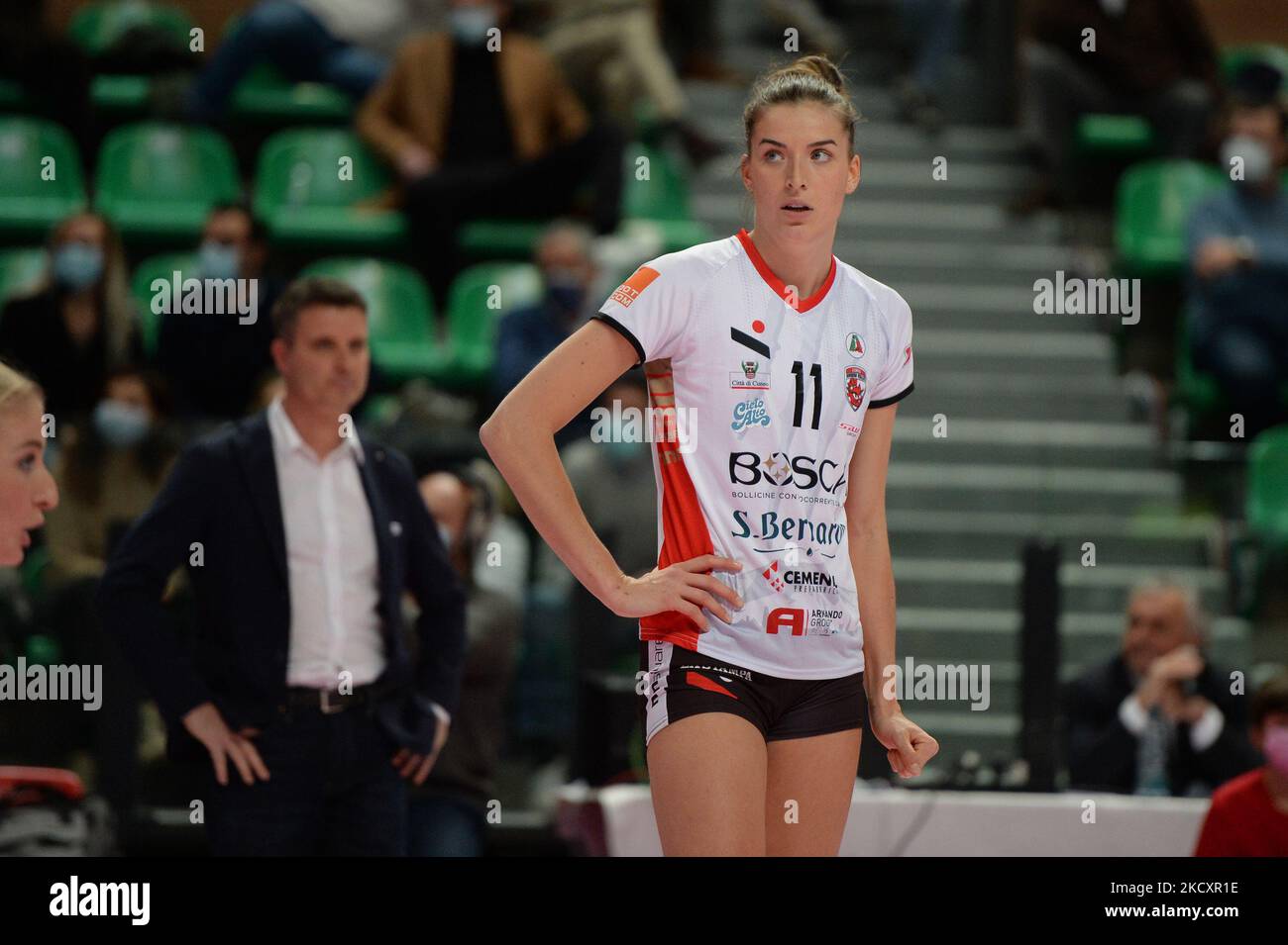 Lucille Gicquel of Bosca San Bernardo Cuneo during the Volleyball Serie ...
